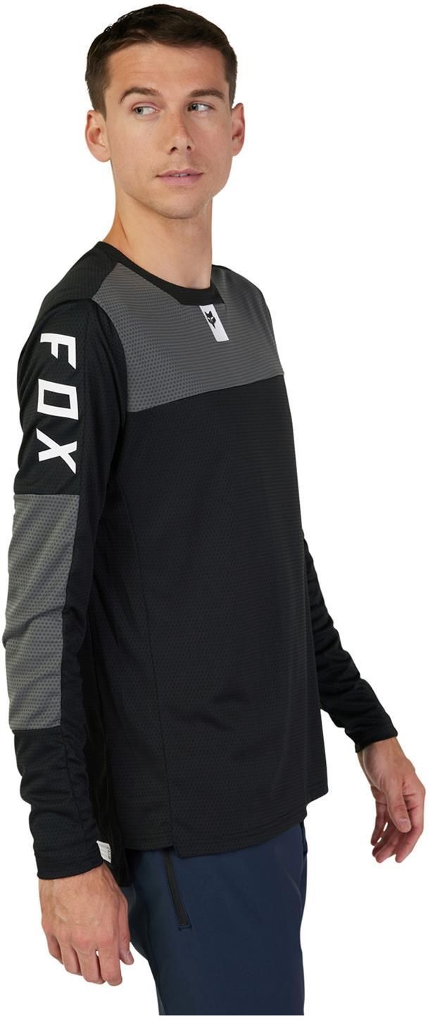 Koszulka Rowerowa Fox Defend Z Długim Rękawem Foxhead Black Czarny ...
