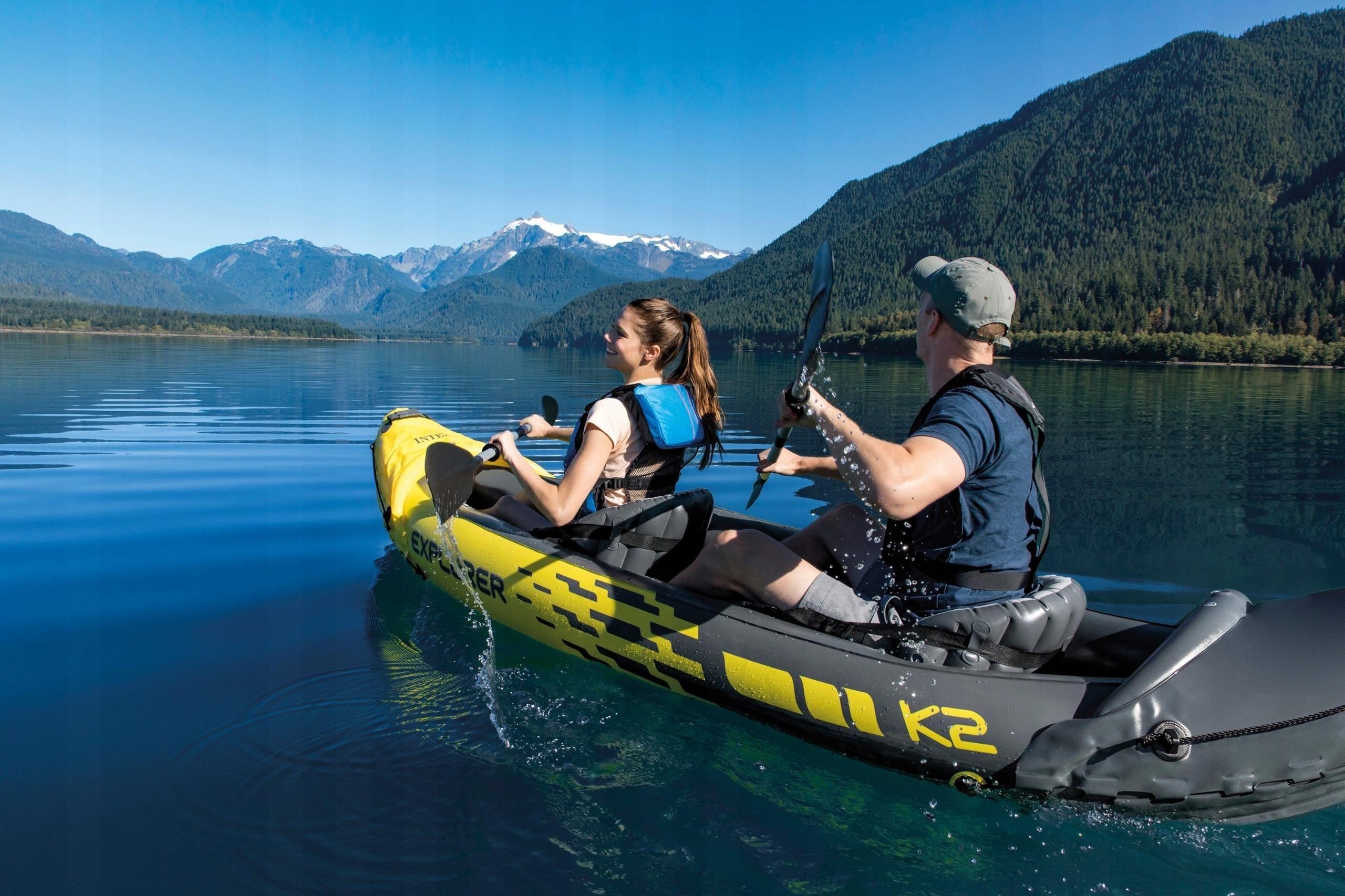 Intex Kajak Explorer K2 2Os 68307 Pompka Wiosła - Ceny i opinie - Ceneo.pl