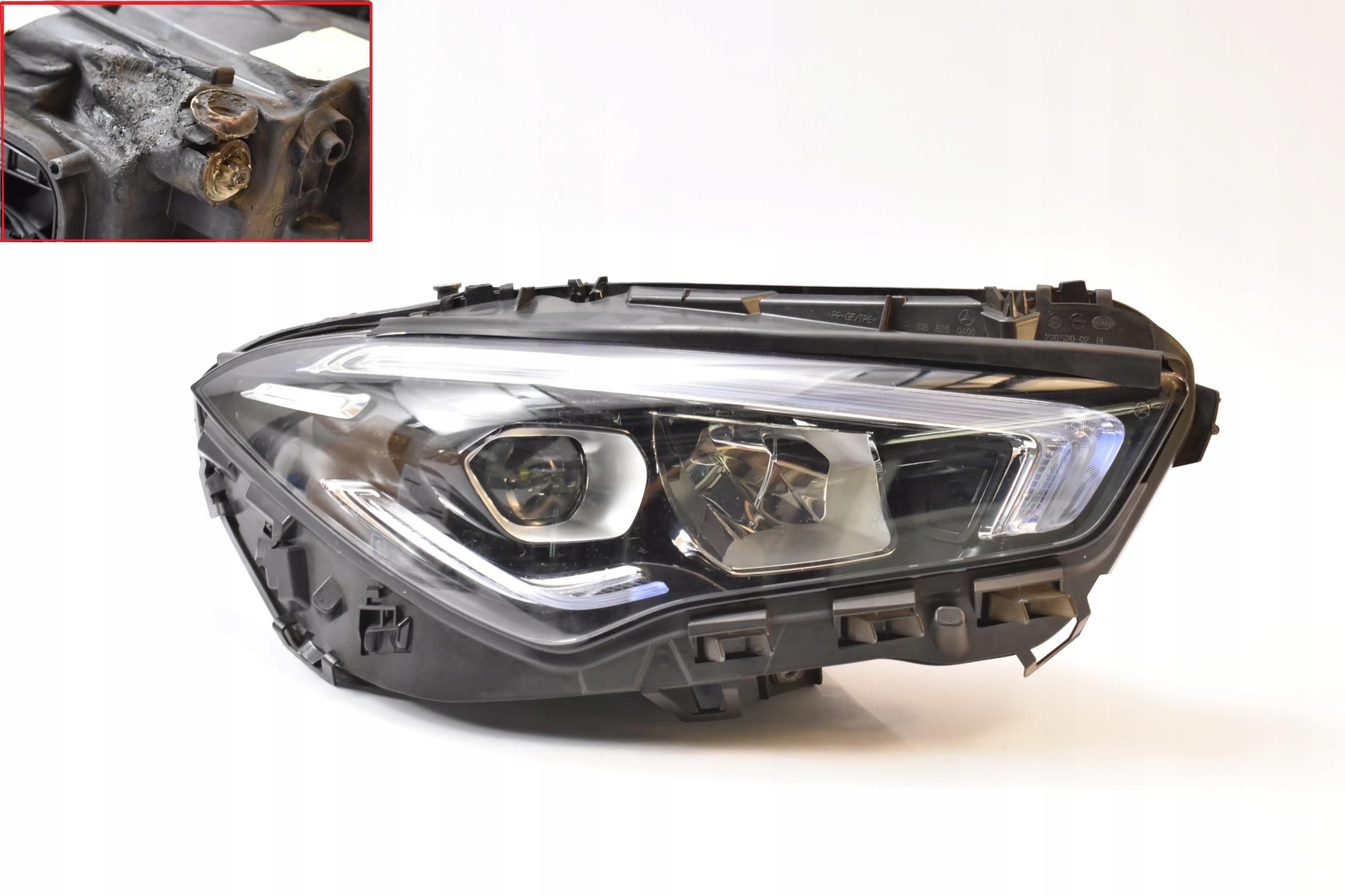 Lampa przednia Mercedes-Benz Lampa Prawy Przód Led Cla W118 Rhd A-118 ...