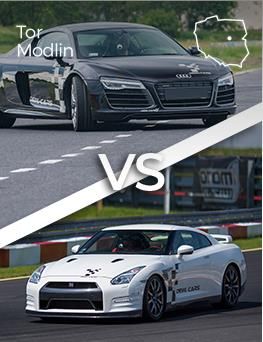 Nissan GTR vs Audi R8 V10 - Tor Modlin - Ceny i opinie - Ceneo.pl