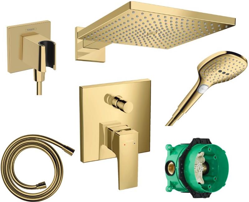 Zestaw prysznicowy Hansgrohe Metropol 300 Gold HGRMETROPOL300GOLD ...