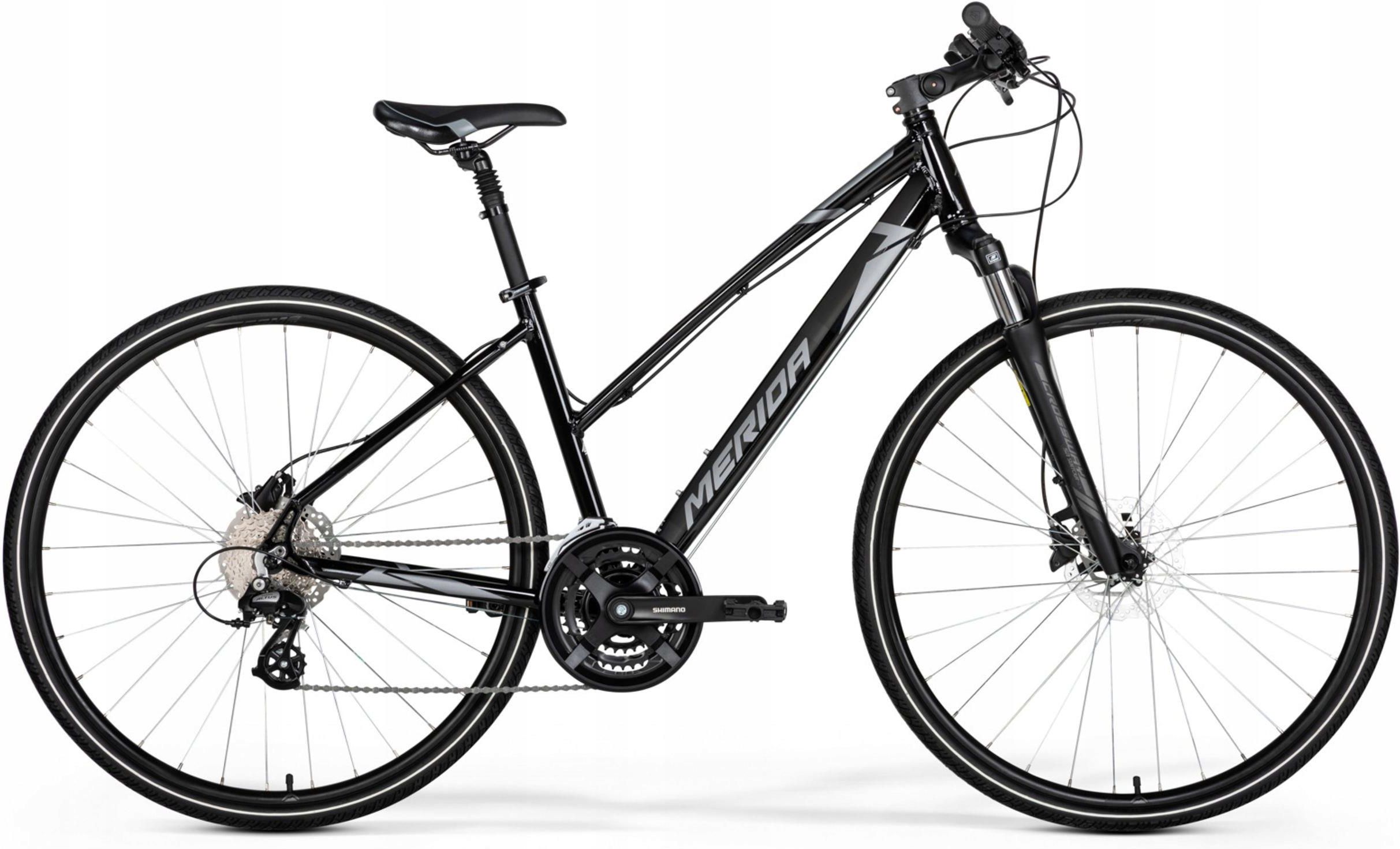 Merida Crossway 15 Lady Glossy Black Matt Silver 28 2022 - Rowery ...