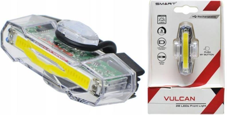 Mocna Lampka Rowerowa Przód Smart Vulcan Led Usb - Ceny i opinie - Ceneo.pl