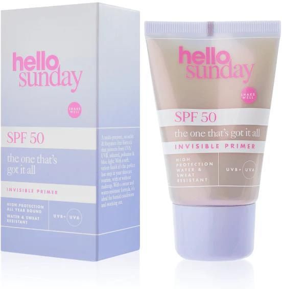 Krem do twarzy Hello Sunday Invisible Sun Primer Baza Przeciwsłoneczna ...