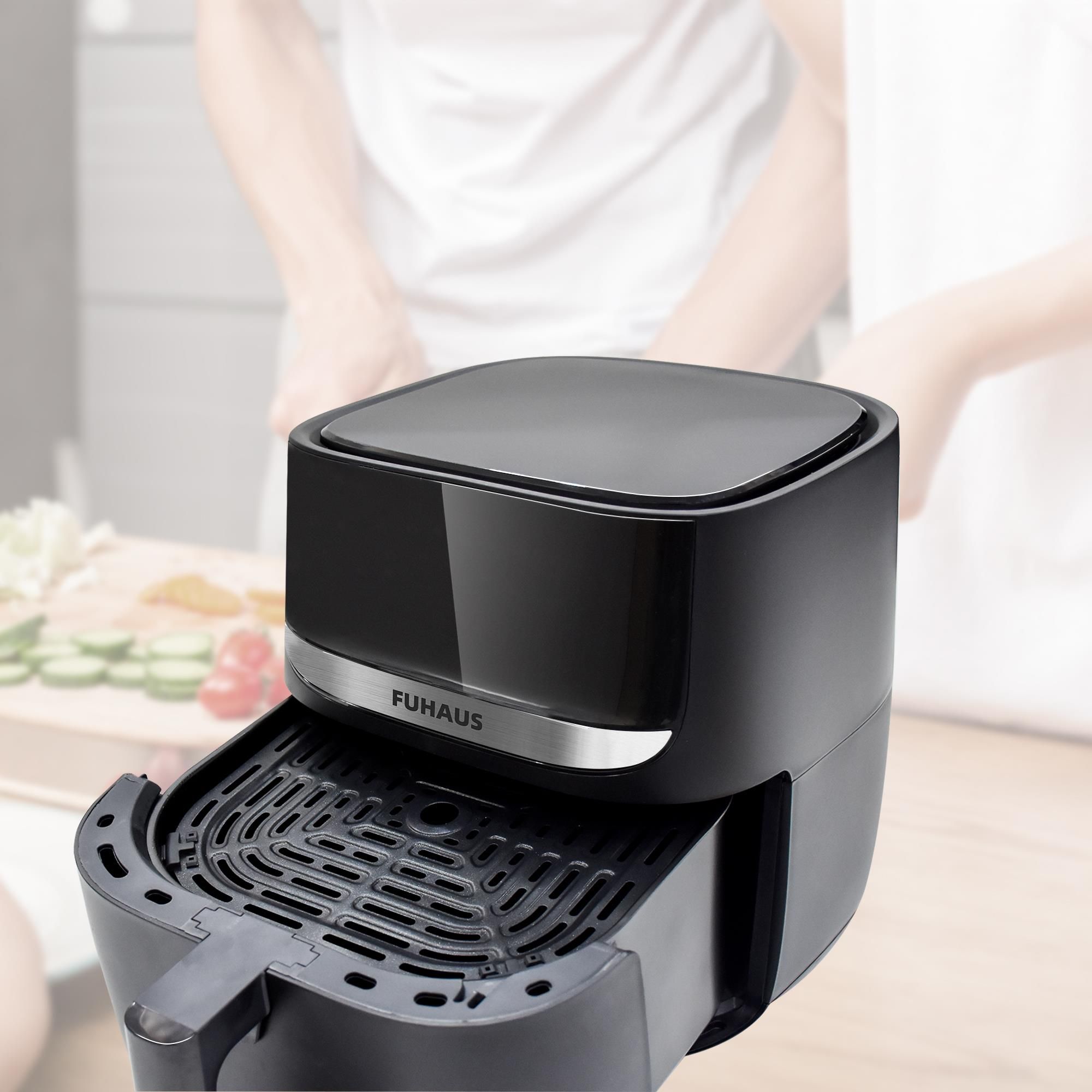 Frytkownica Frytkownica beztłuszczowa XXL 6L 1700W WYŚWIETLACZ AIR FRYER Fuhaus AF-600A - Opinie ...