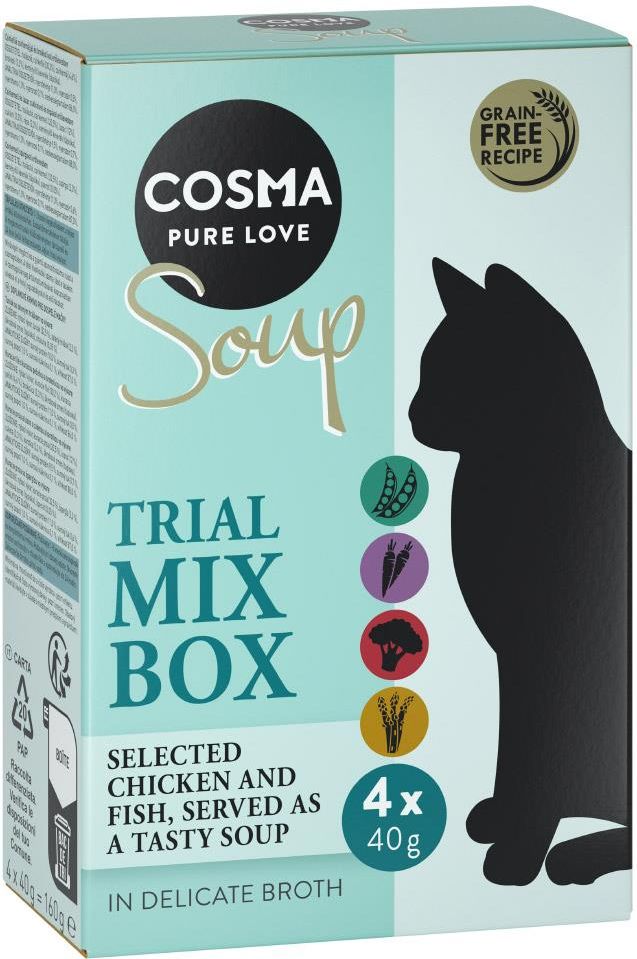 Karma Cosma Soup Mix 2 4 Smaki 4x40g - Ceny i opinie - Ceneo.pl