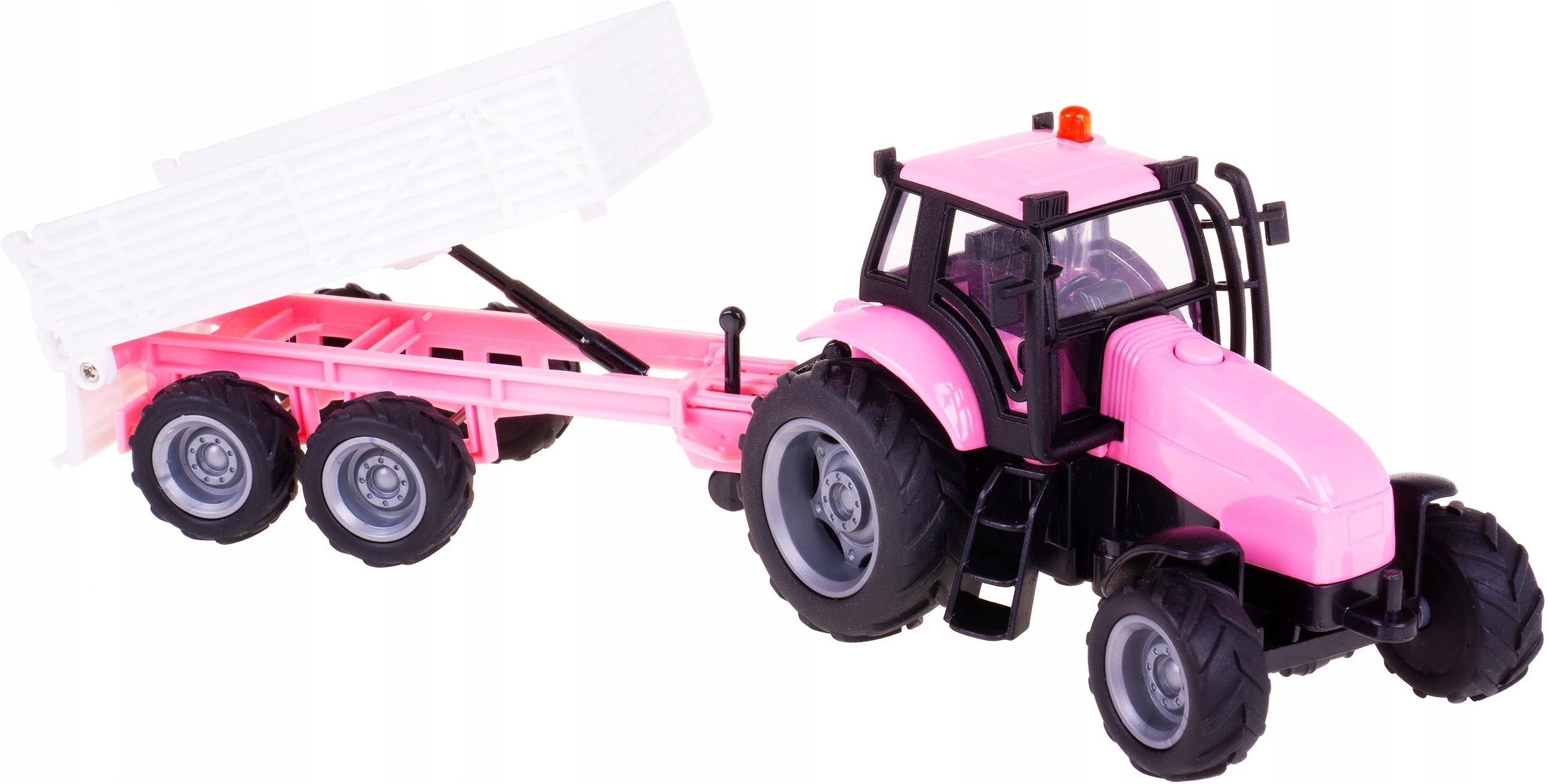 Kids Globe Traktor Różowy Z Przyczepą Model Światło Dźwięk - Ceny i ...