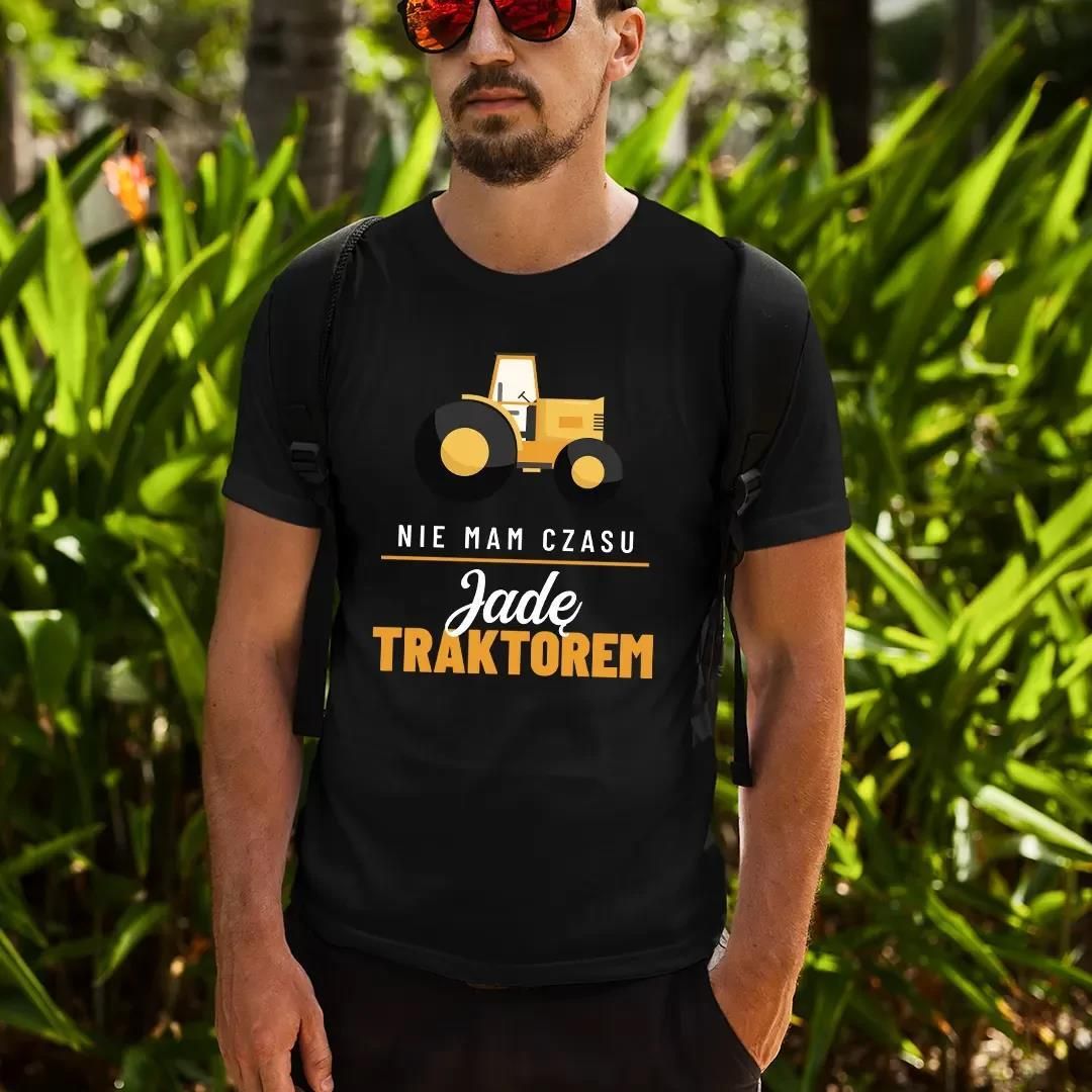 Nie mam czasu, jadę traktorem - męska koszulka z nadrukiem dla rolnika - Ceny i opinie - Ceneo.pl