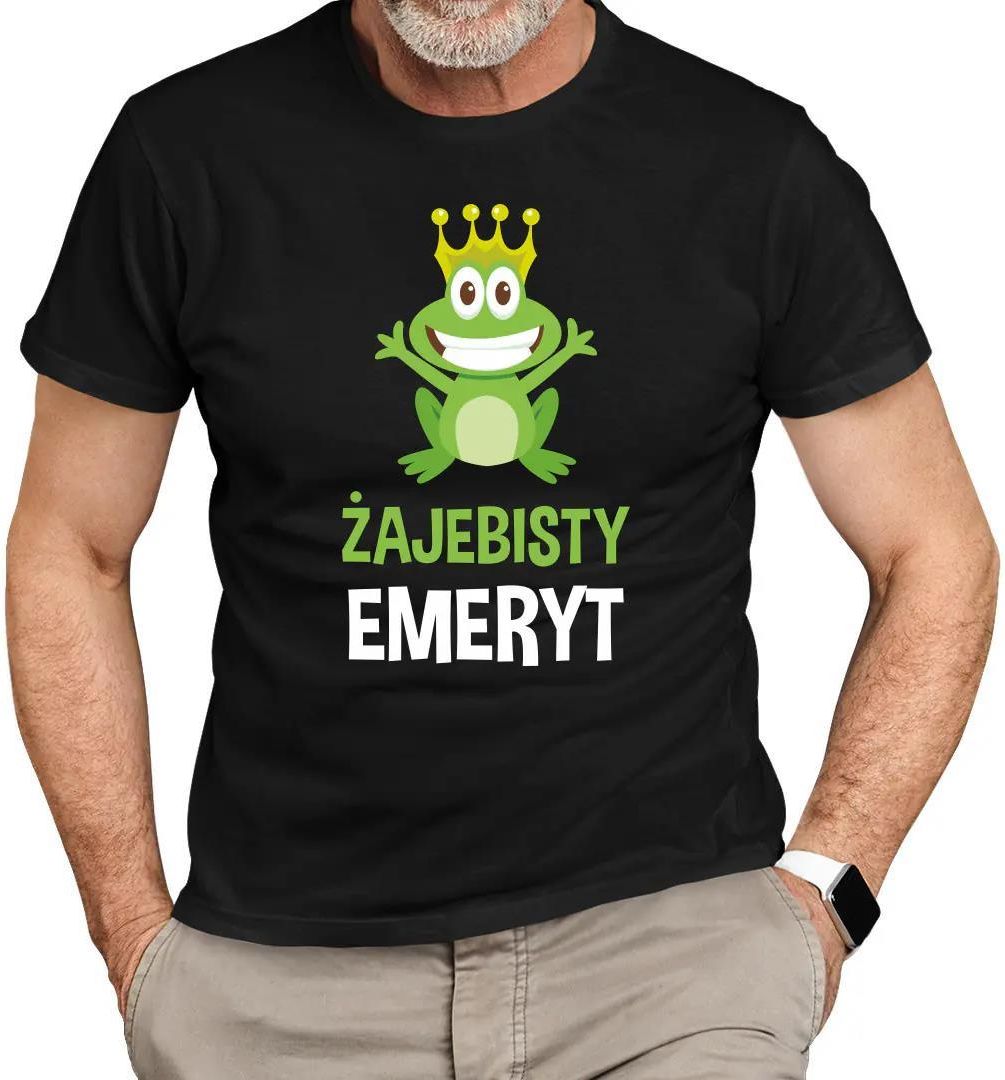 Żajebisty emeryt - męska koszulka z nadrukiem - Ceny i opinie - Ceneo.pl