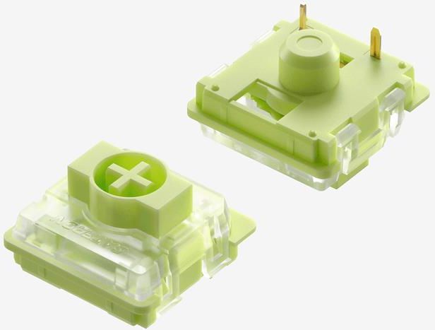 Gateron X Nuphy Aloe (L37) Low Profile Switch 100 Szt (100GLPSAE ...