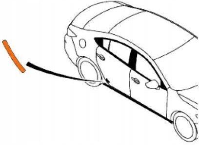 Mazda Naklejka Ochronna Przezroczysta Progu Prawa 6 Gj/Gl GHP9504P2A ...