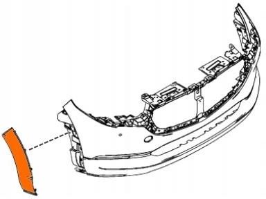 Listwa na zderzak Mazda Listwa Zderzaka Przód Prawa Cx-30 DFR551W71D ...