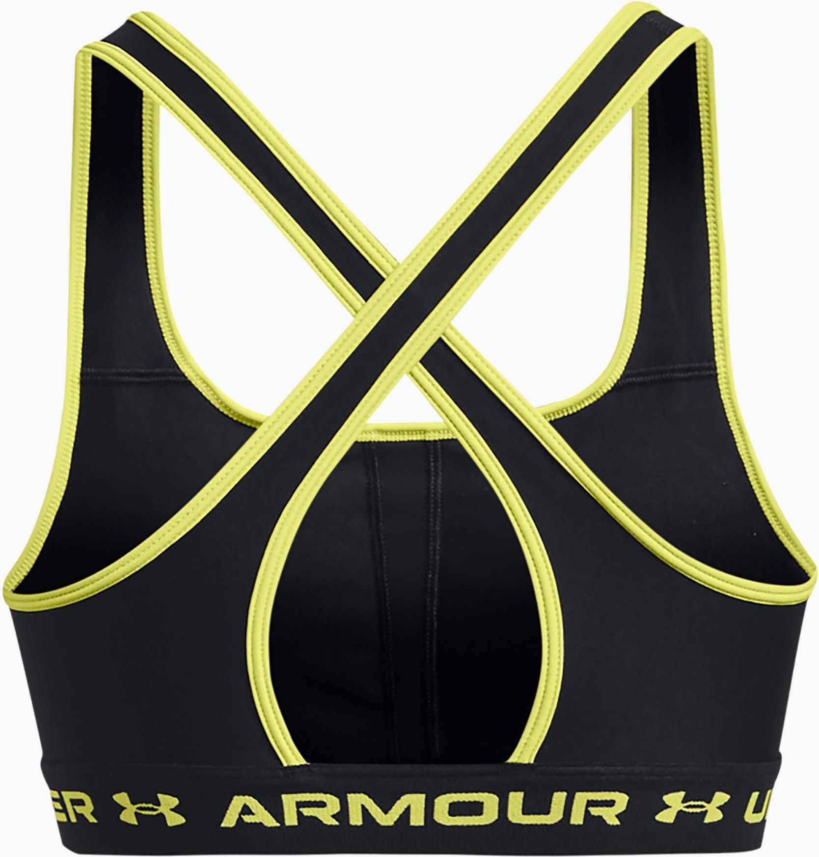Under Armour Biustonosz Crossback Mid Black Lime Yellow - Ceny i opinie ...