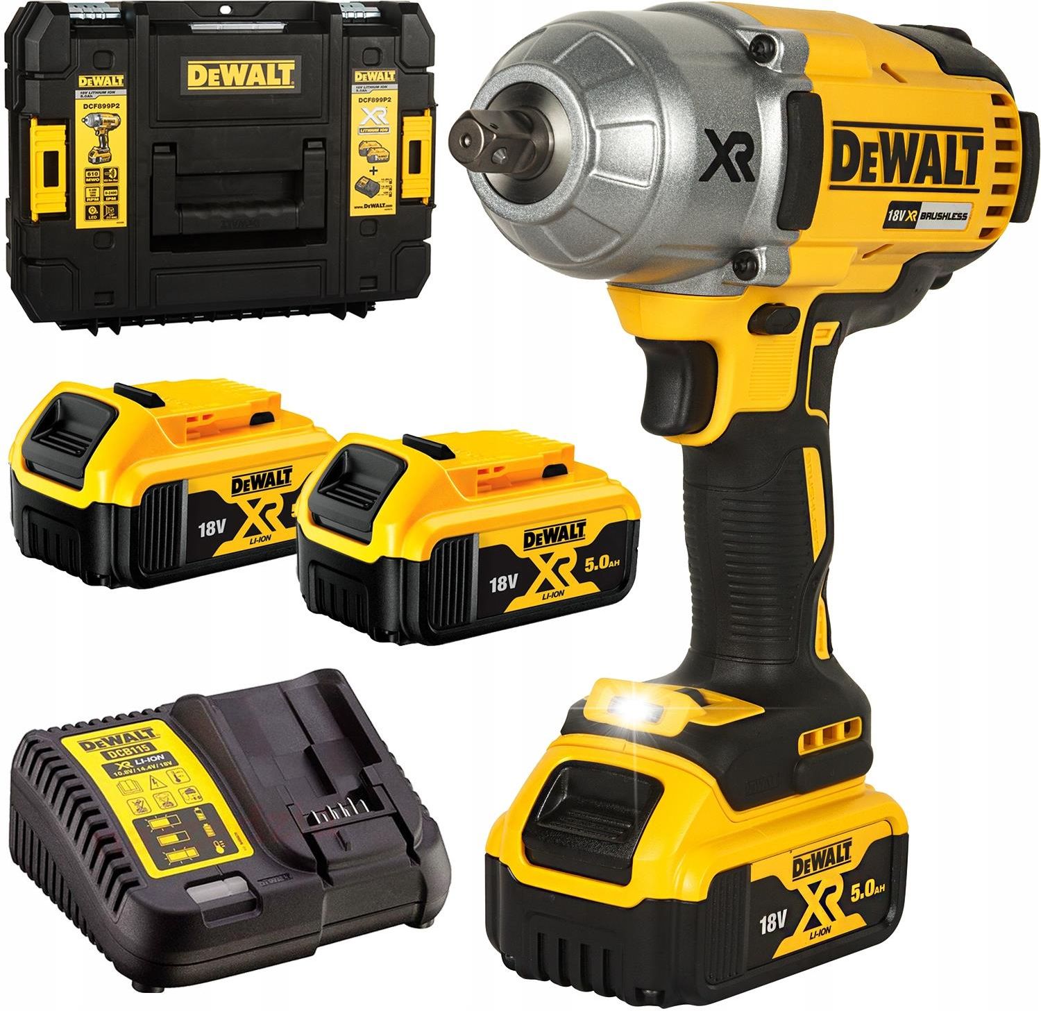 Zakrętarka Dewalt 1/2 18V 2X 5Ah 950Nm (DCF899P2) - Opinie i ceny na Ceneo.pl