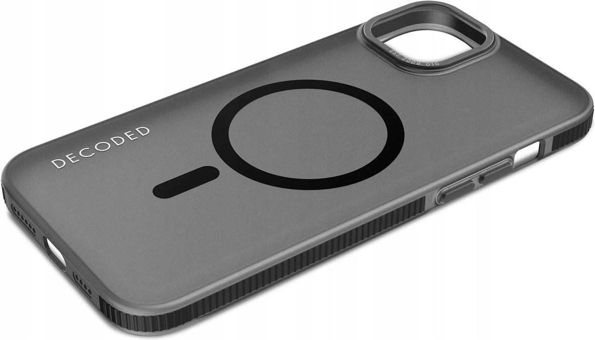 Decoded Recycled Plastic Grip Case Iphone 15 Plus Transparent Black ...