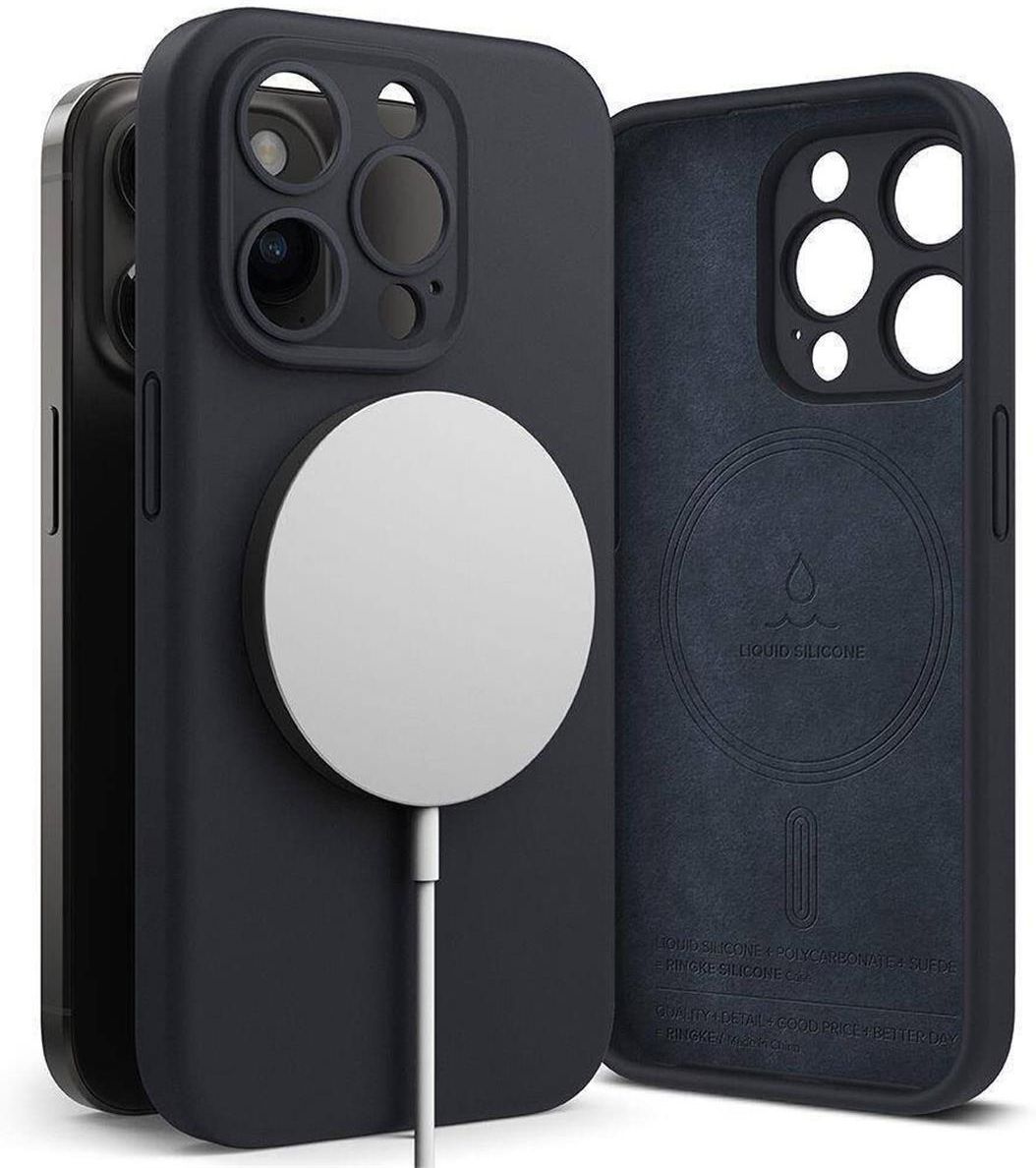 Ringke Etui Silicone Magnetic Magsafe Do Apple Iphone 15 Pro Granatowy ...