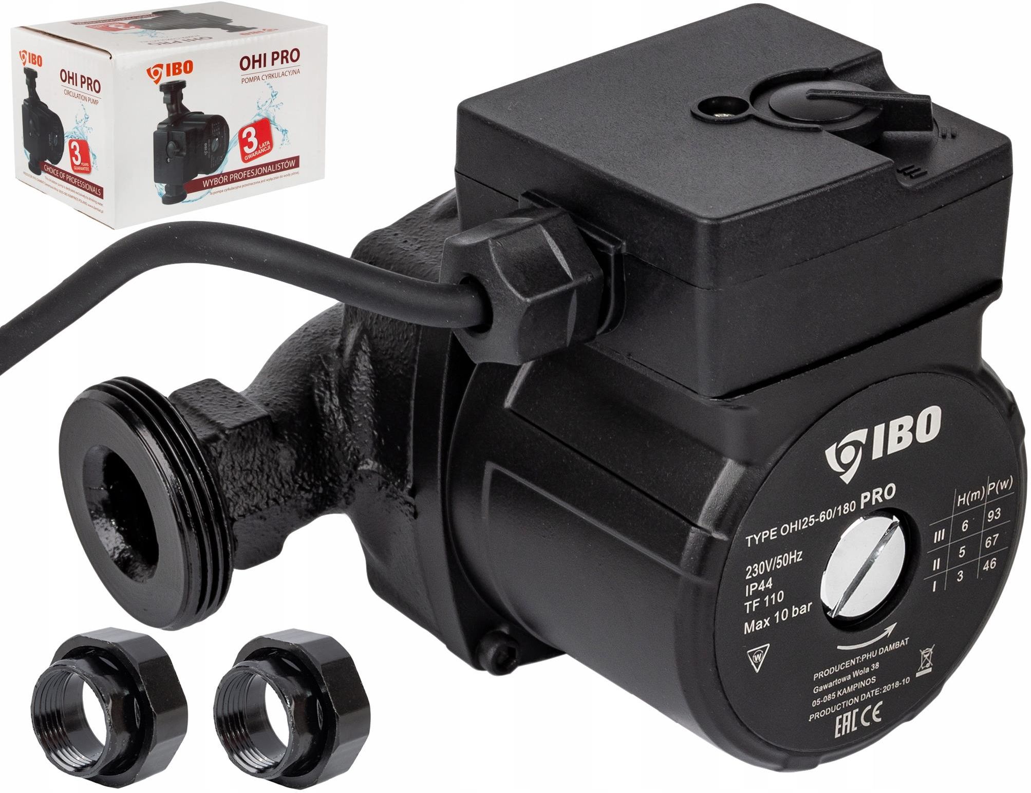 Ibo Pompa Obiegowa Ohi Pro 25-60/180 Cyrkulacyjna - Opinie i ceny na Ceneo.pl