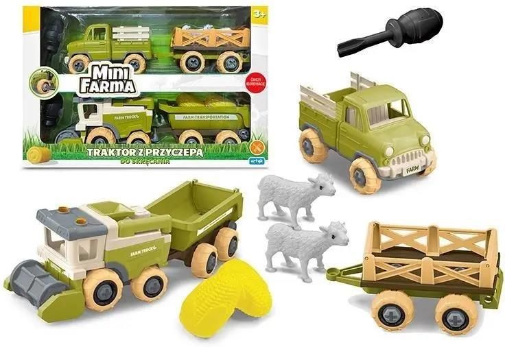 Artyk Mini Farma Traktor Z Przyczepą Do Skręcania 579948 - Ceny i ...