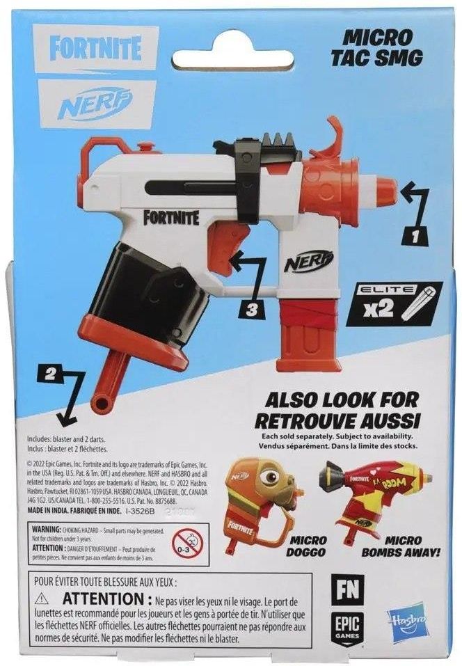 Hasbro Nerf Microshots Fortnite Micro Tac SMG F3812 - Ceny i opinie ...