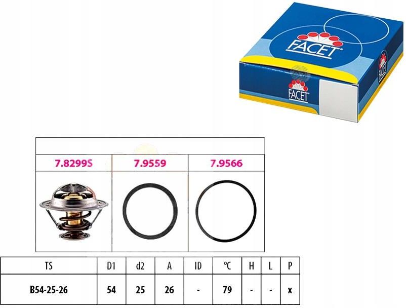 Facet Termostat 4837166 98463637 9161123 4500823 78299 TER FACET 78299 ...