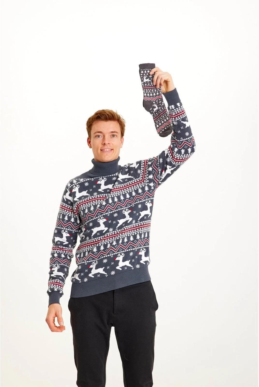 Jule-Sweaters - The Stylish Turtleneck Christmas Sweater - XL - Ceny i ...