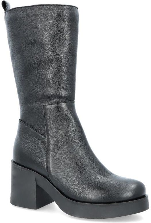 Krótkie kozaki ze skóry - LEMAR 70132 CZARNE - Ceny i opinie - Ceneo.pl