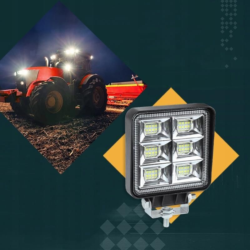 Halogen Gmp 2X Lampa Robocza Led Panel Halogen 12V 24V Cree X48 144W 10 ...