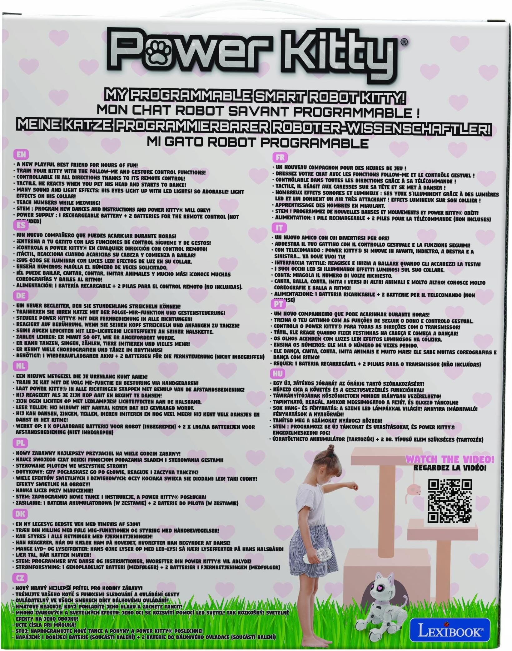 Lexibook Power Kitty Mój Sprytny Robot Kot Z Funkcją Programowania ...