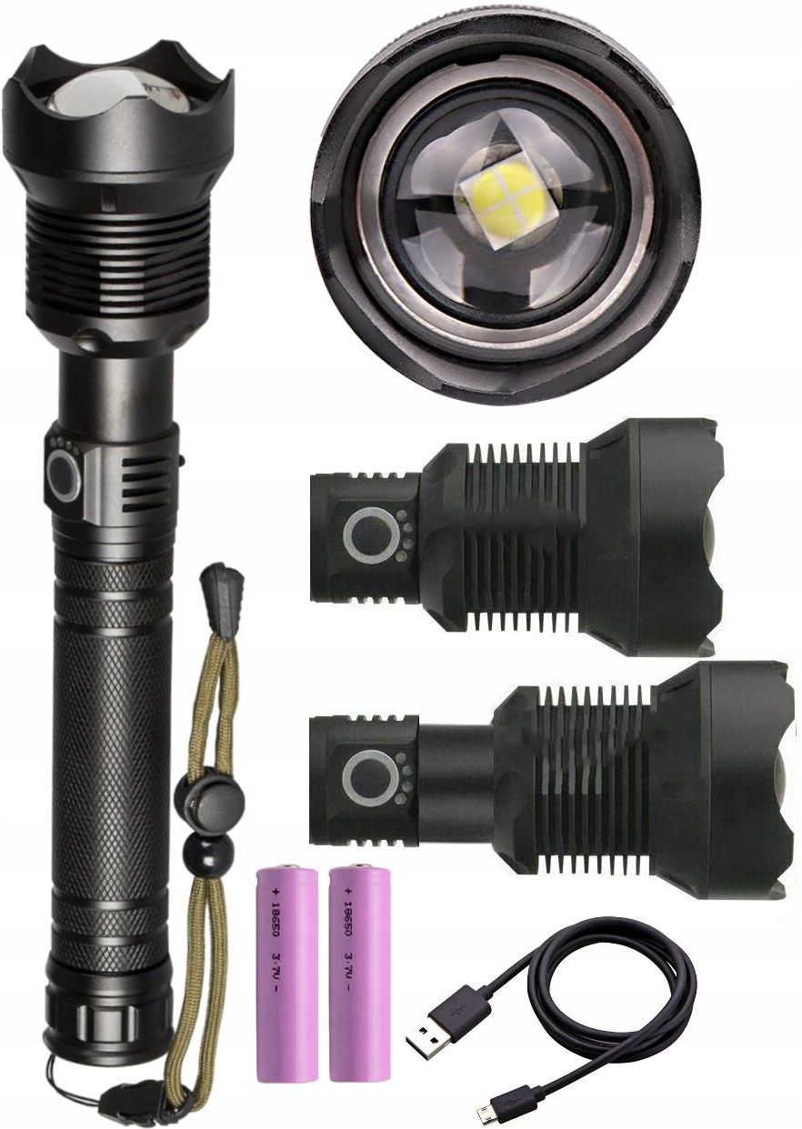 Latarka Xrg Taktyczna Mocna Led P90 Zoom Usb X Ball G - Ceny i opinie ...