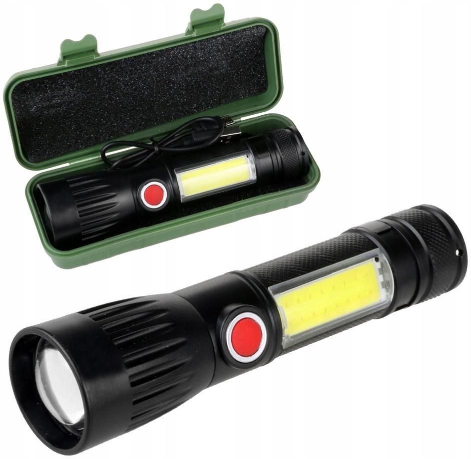 Latarka Liderhoff Taktyczna Kieszonkowa Usb Led Zoom 3 Tryby - Ceny i ...
