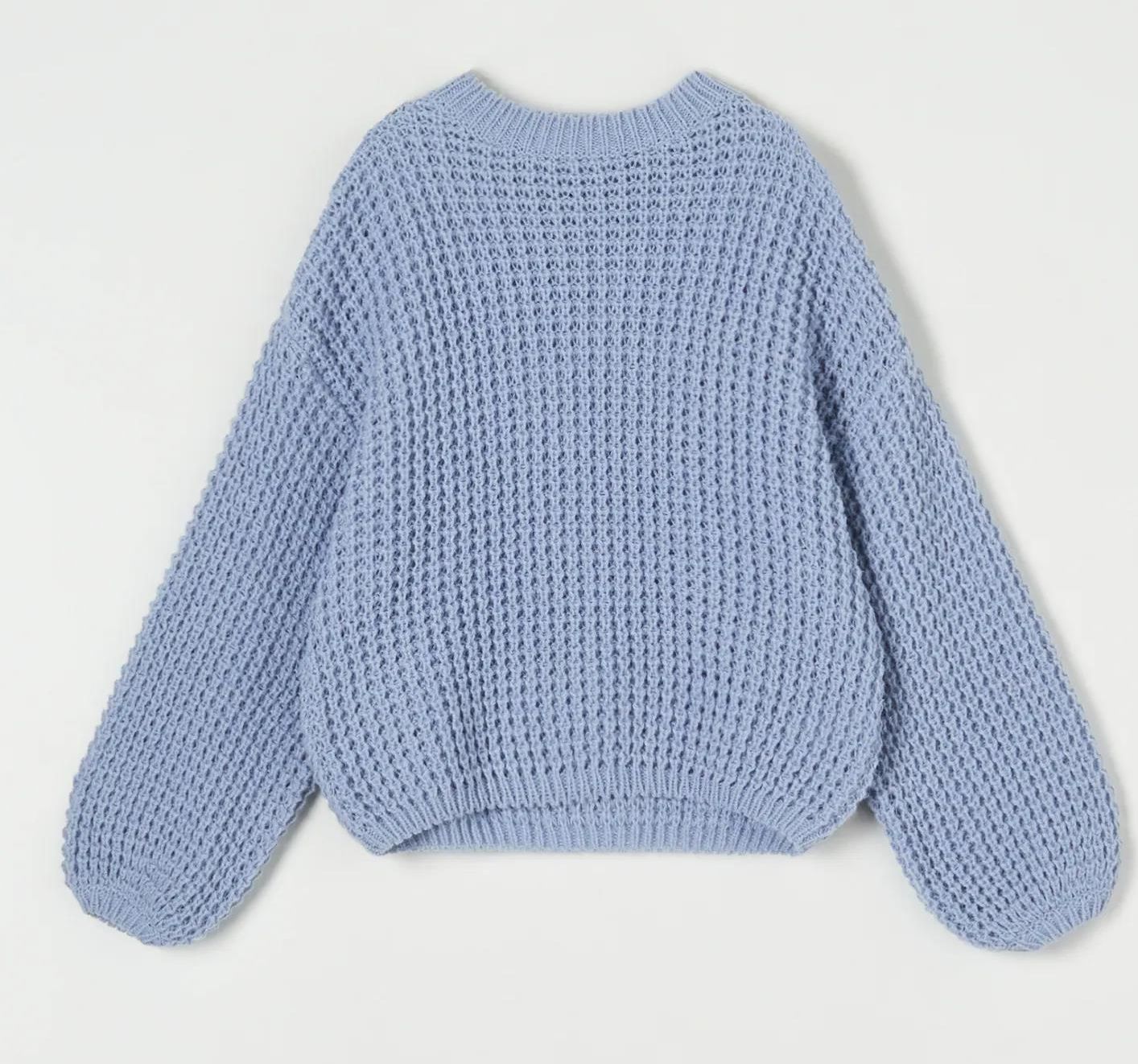 Sinsay - Sweter ażurowy - Niebieski - Ceny i opinie - Ceneo.pl