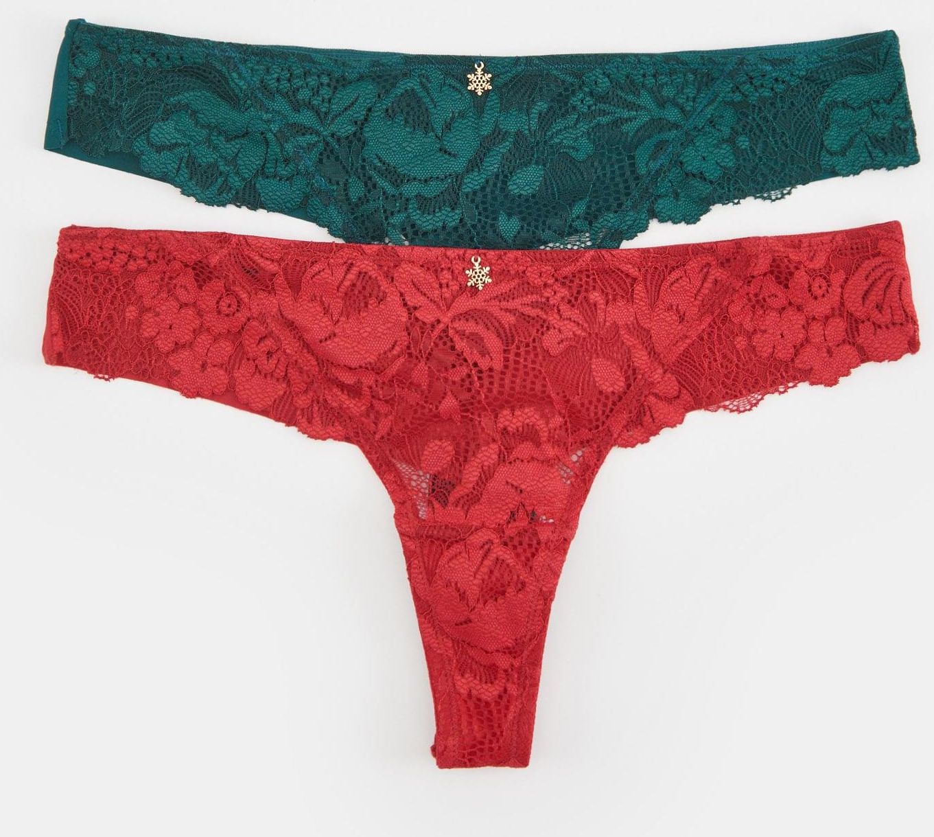 Sinsay - Majtki stringi 2 pack - Wielobarwny - Ceny i opinie - Ceneo.pl