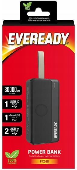 Powerbank Eveready PX30B 30000 mAh Czarny - Opinie i ceny na Ceneo.pl
