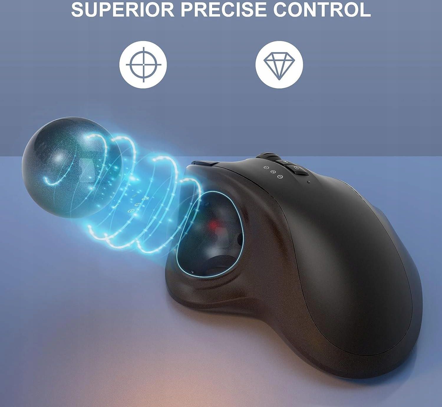 Mysz SeenDa Trackball Bluetooth + 2.4G Dual ergonomiczna sterowana kciukiem - Opinie i ceny na ...