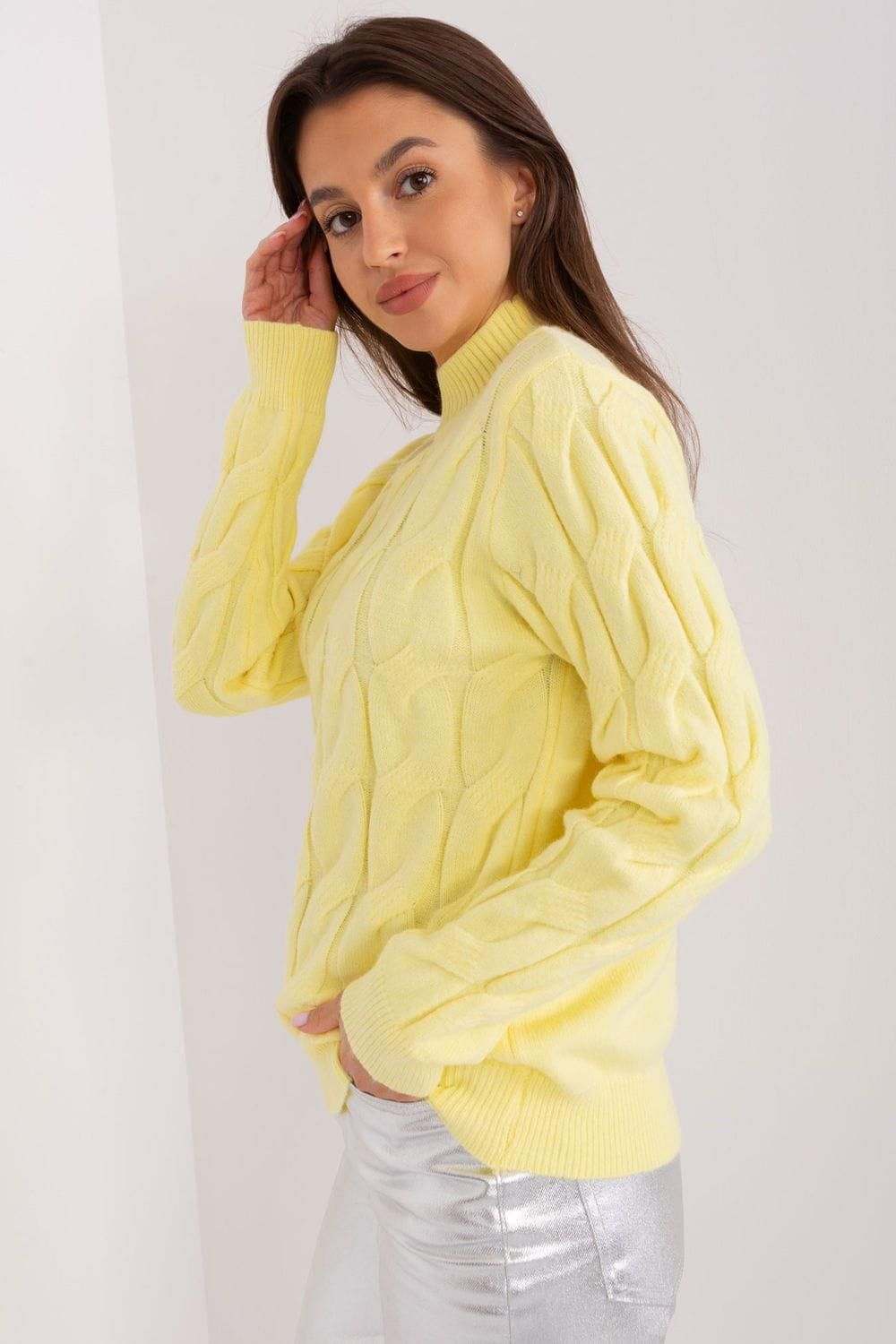 Sweter Damski Model AT-SW-2235.00P Light Yellow - AT - Ceny i opinie ...