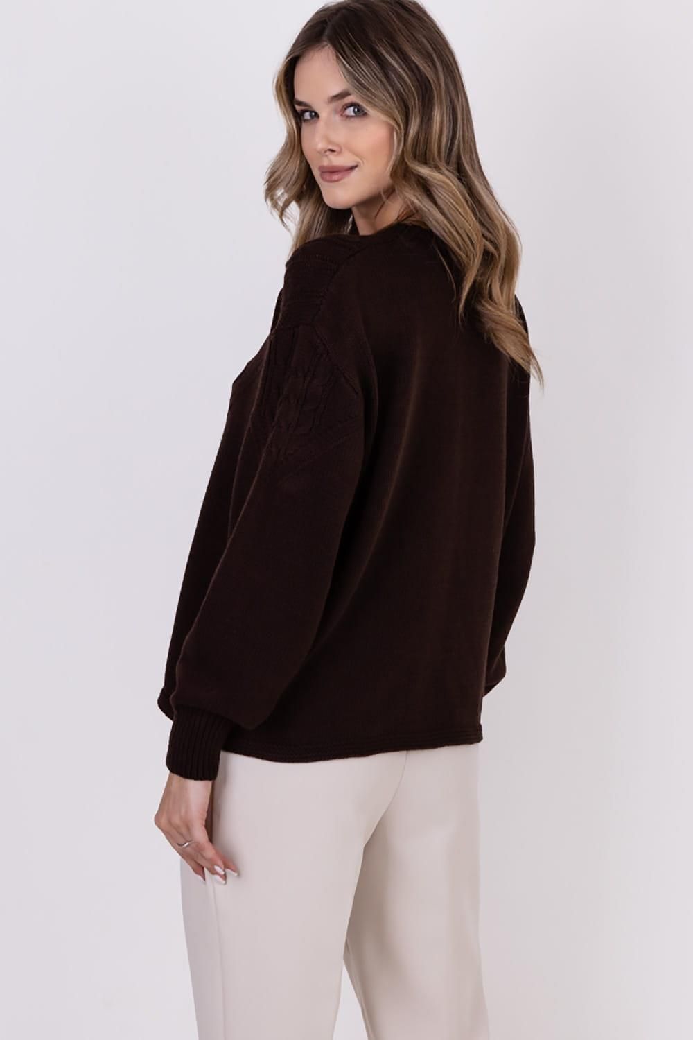 Sweter Damski Model SWE322 Brown - MKM - Ceny i opinie - Ceneo.pl