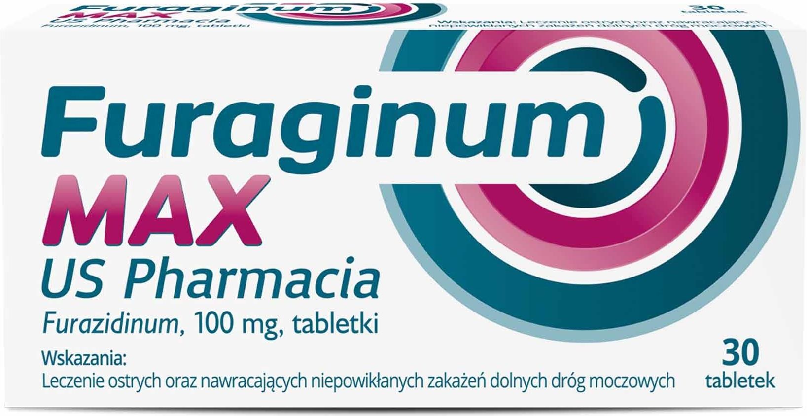 Furaginum Max Us Pharmacia 100 Mg Tabletki Na Zakażenia Dróg Moczowych 30 Szt. - Opinie i ceny ...