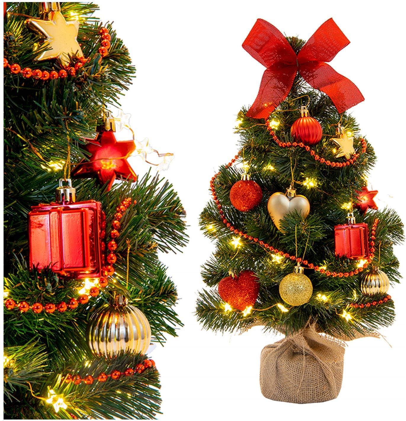 Gardenplus+ Mała Choinka Na Pniu Z Dekoracjami Led 45Cm 1Ba450Ae-9F2A ...