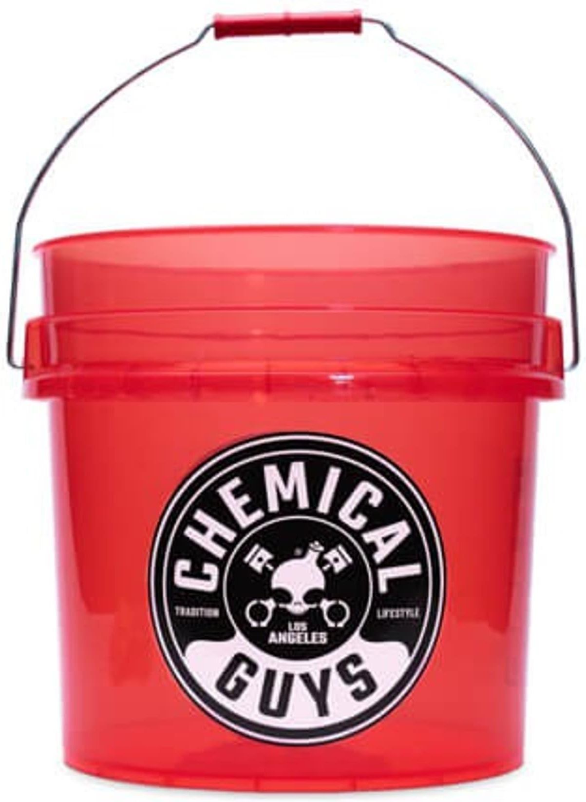 Chemical Guys Transparent Red Carwash Bucket Wiadro Detailingowe 19L ...