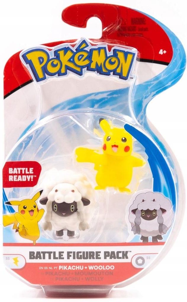 Jazwares Pokemon Pokemony Battle Figurka Pikachu Wooloo - Ceny i opinie ...
