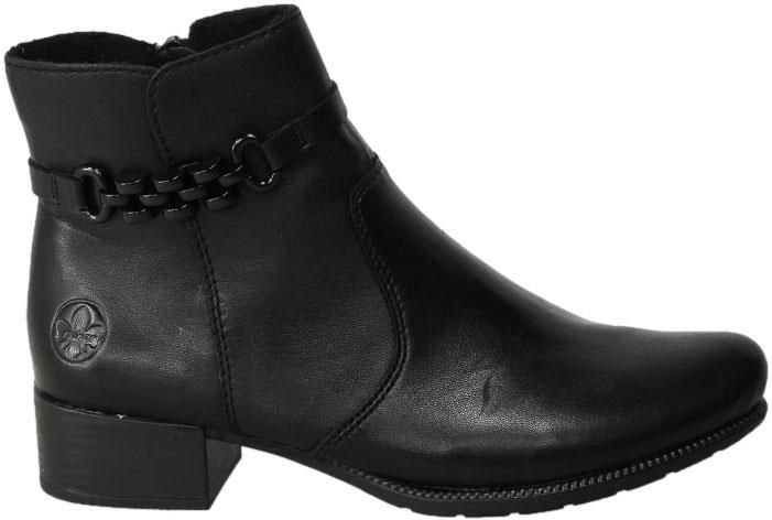 Botki Rieker 78676-00 Black Czarne Skóra - Ceny i opinie - Ceneo.pl