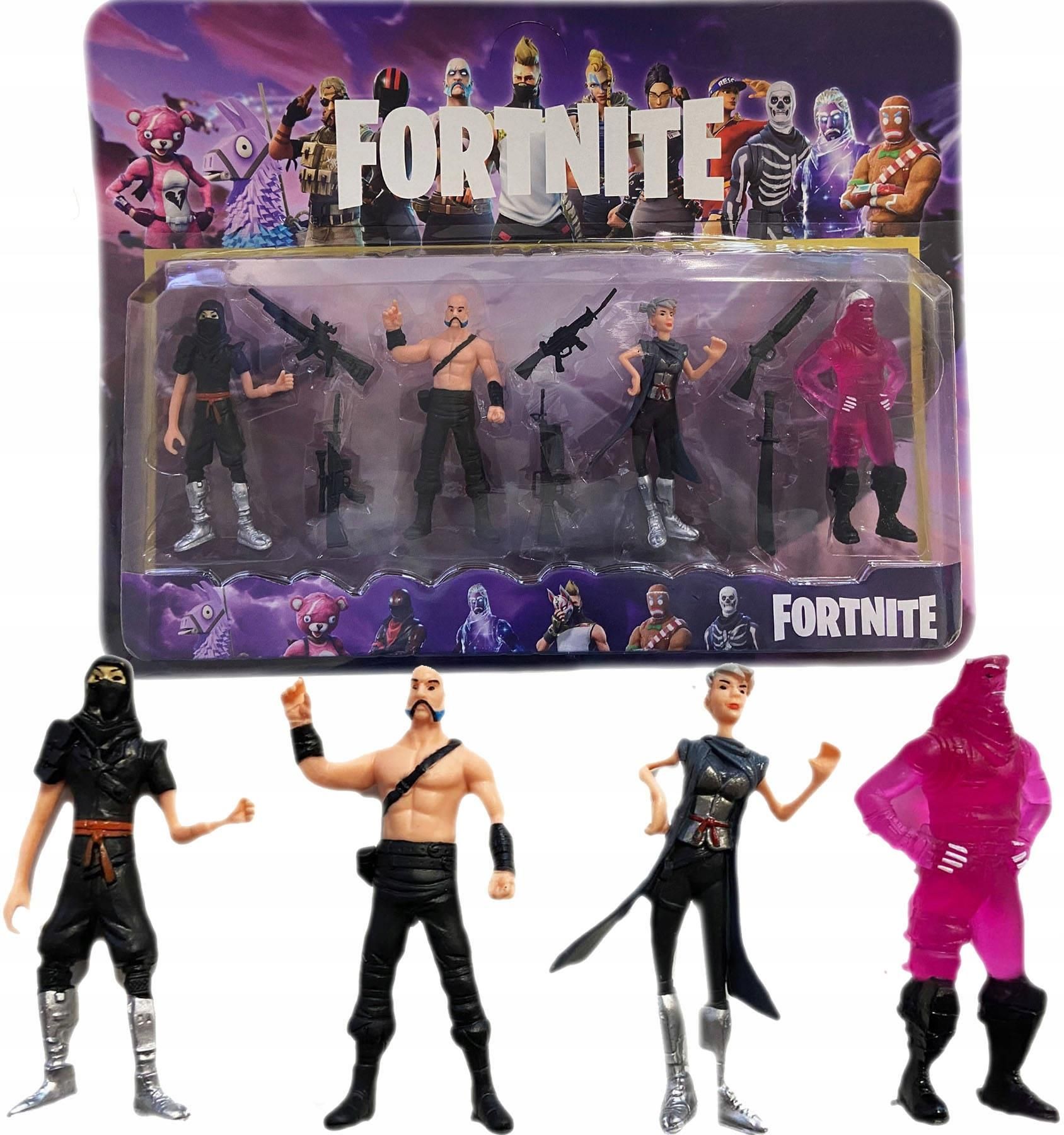 Toys Figurki Fortnite Z Gry Duży Zestaw 10W1 4 Akcesoria Dodatki Bronie ...