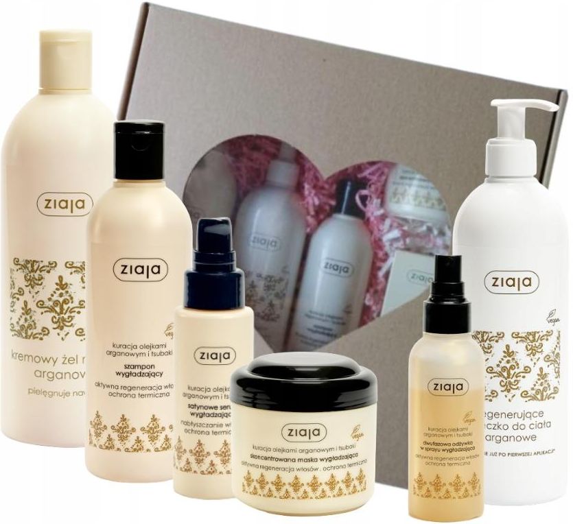 Ziaja Arganowy Zestaw Do Ciała I Włosów Zapakowany - opinie i ceny na ...