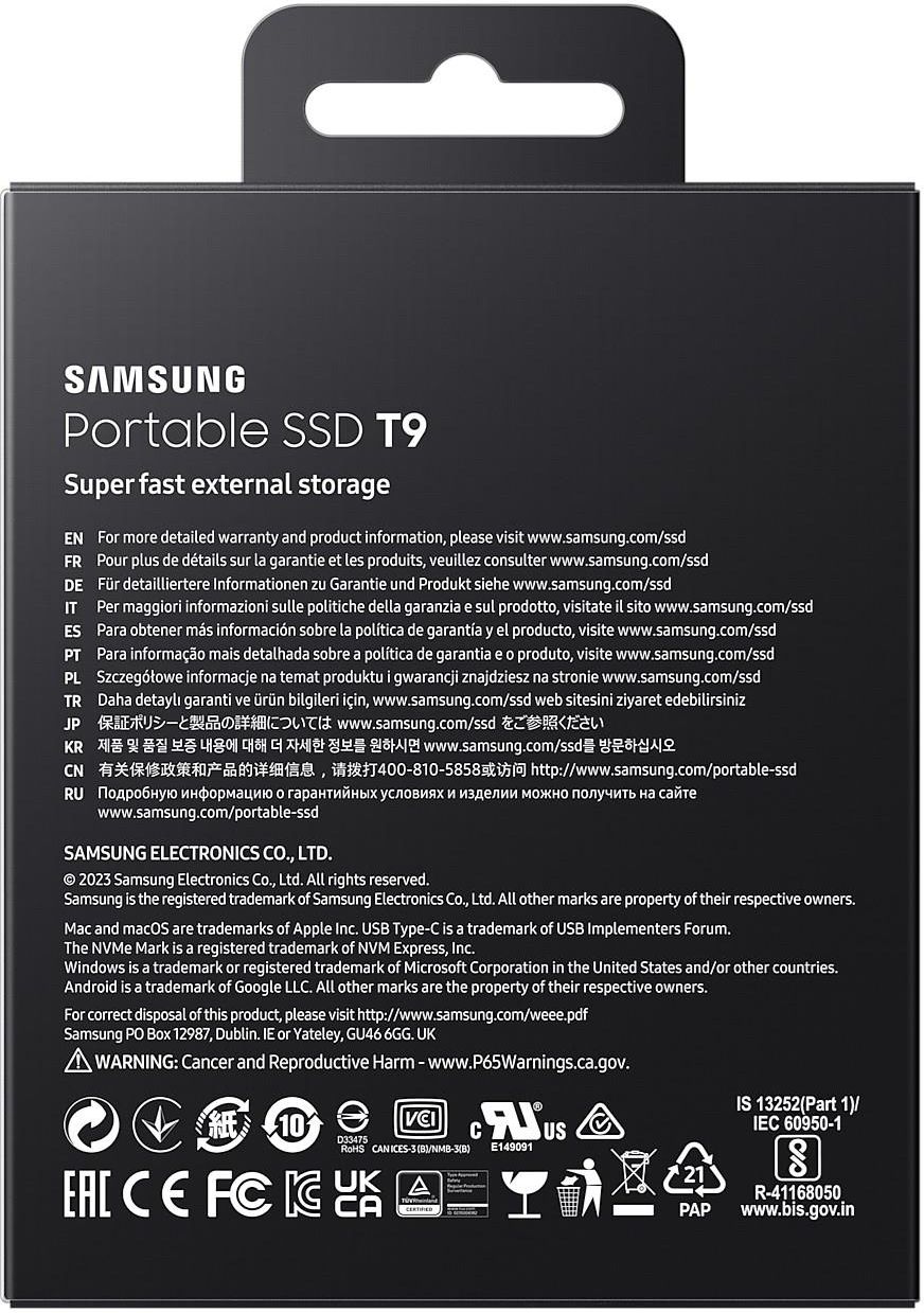 Dysk zewnętrzny Samsung T9 1TB Czarny (MU-PG1T0B/EU) - Opinie i ceny na Ceneo.pl