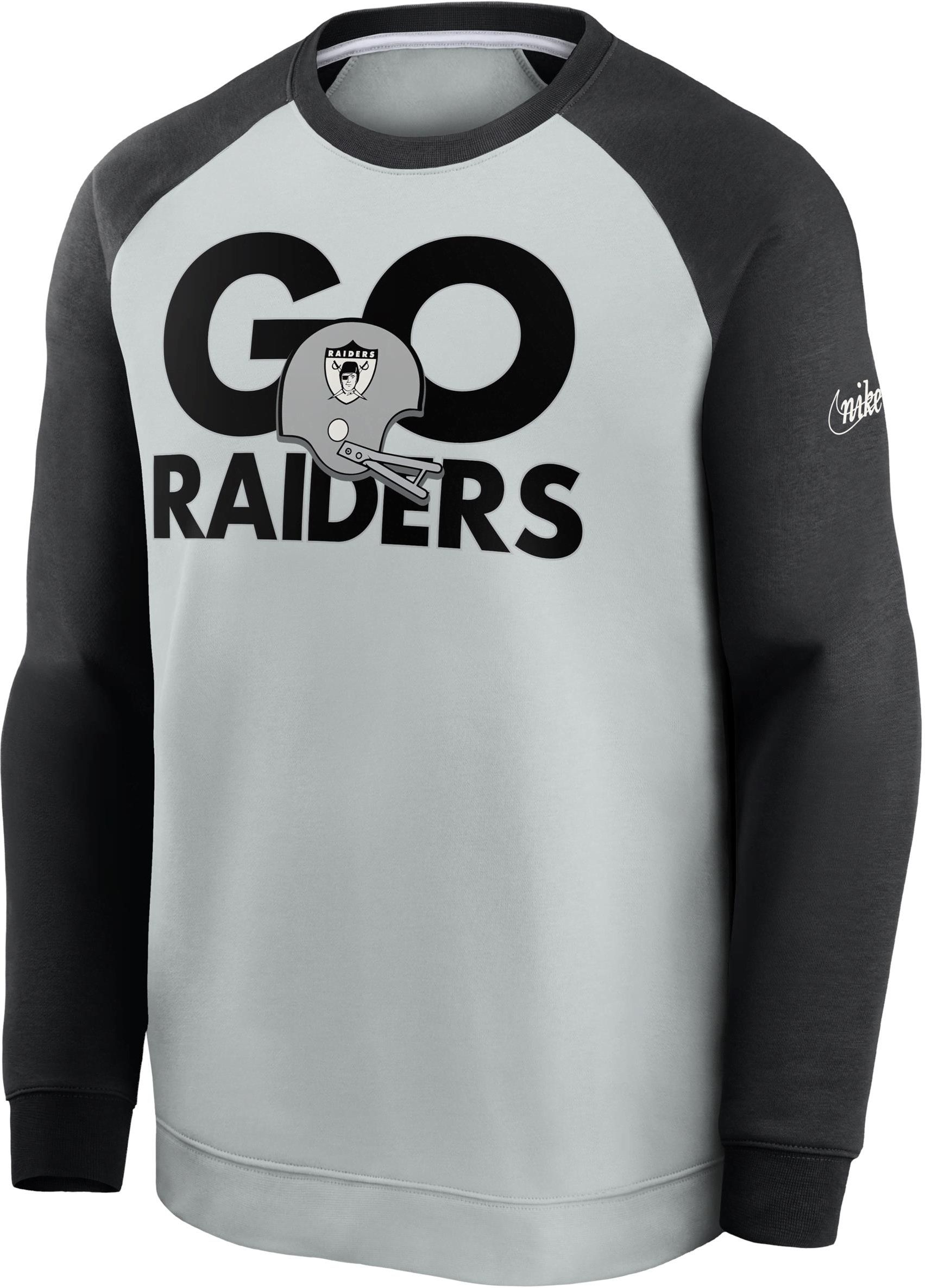 Męska bluza dresowa Nike Historic Raglan (NFL Raiders) - Szary - Ceny i ...