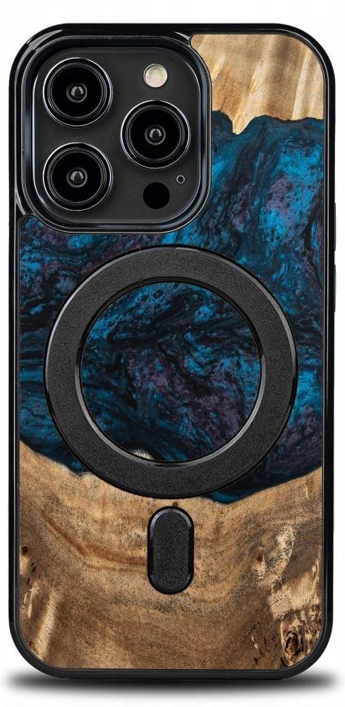 Bewood Etui Z Drewna I Żywicy Na Iphone 15 Pro Magsafe Unique Neptun ...