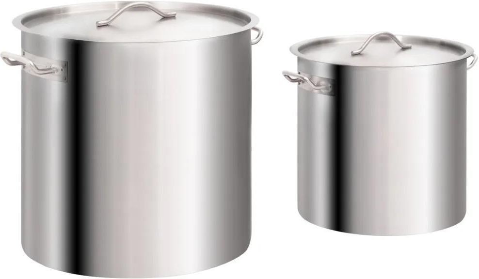 VidaXL Zestaw 2 Garnków 98 50 L Stal Nierdzewna 51683 - Opinie i ...