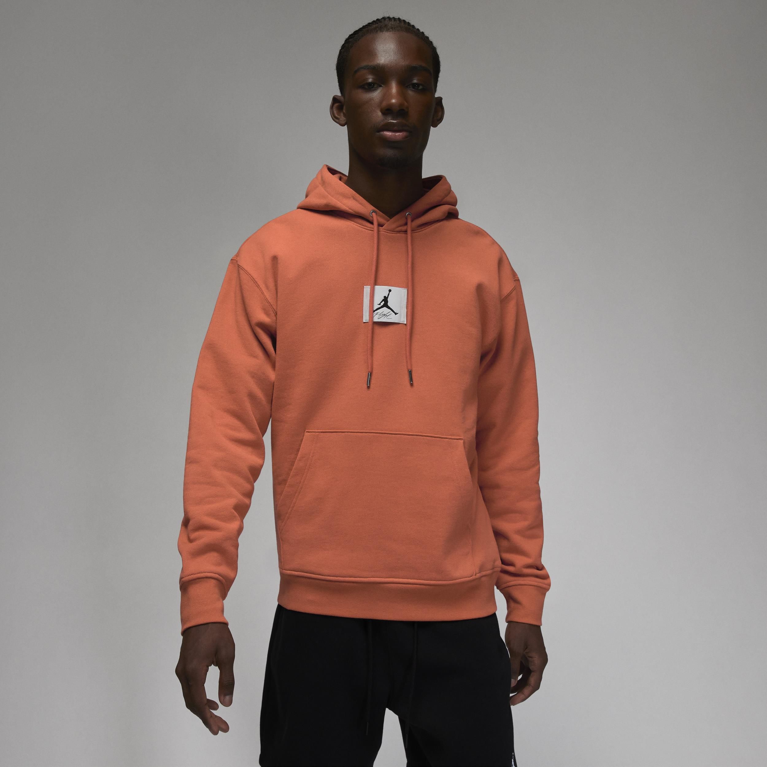 Męska bluza z kapturem Jordan Flight Fleece - Pomarańczowy - Ceny i ...