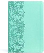 CSB Large Print Thinline Bible, Light Teal Leathertouch, Value Edition ...