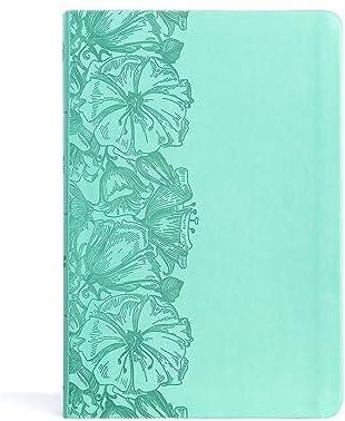 CSB Large Print Thinline Bible, Light Teal Leathertouch, Value Edition ...